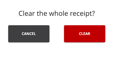 Clearing a Receipt
